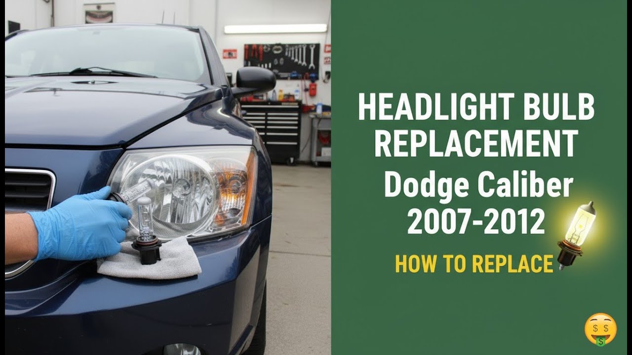 How to Replace a Headlight Bulb on a Dodge Caliber (2007-2012 Models ...