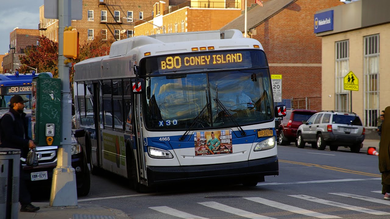 (F Train Shuttle Buses) MTA NYCT Borough Park Buses 1 - YouTube