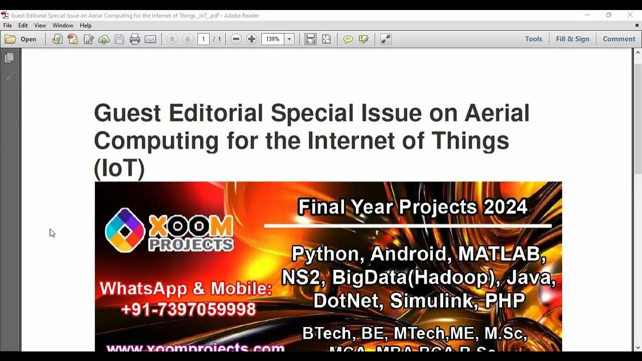 Guest Editorial Special Issue on Aerial Computing for the Internet of Things IoT - YouTube