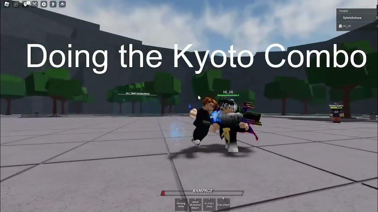 DOING THE KYOTO COMBO IN THE STRONGEST BATTLEGROUNDS - YouTube