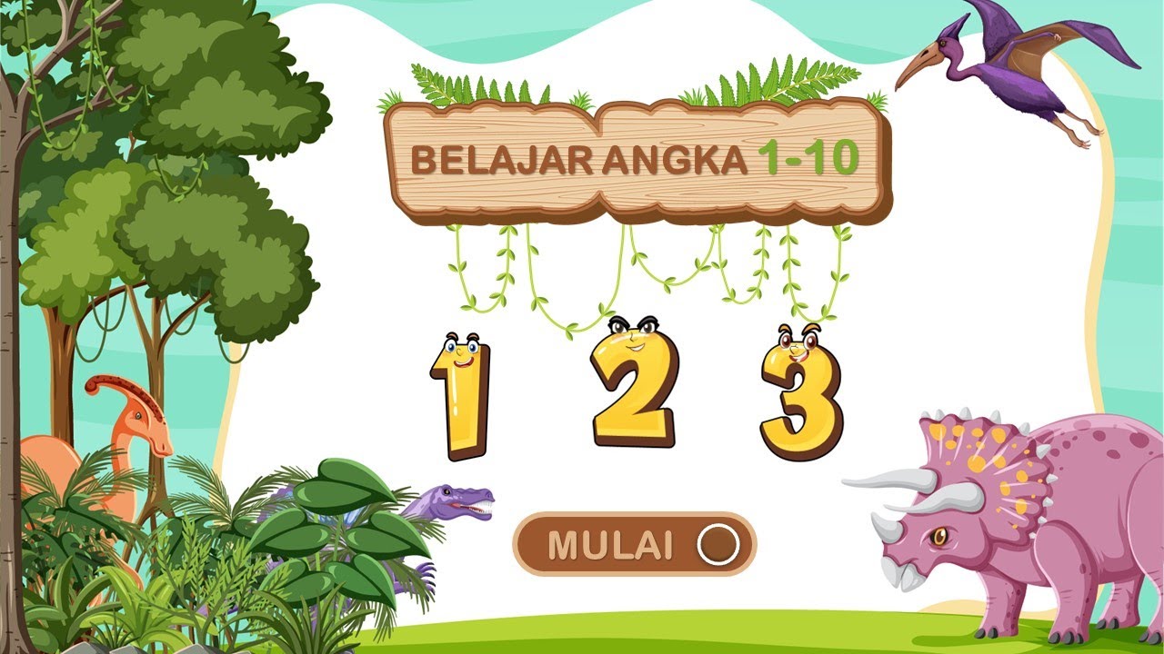 Review Template Belajar Mengenal Angka Bag.1 | Tutorial Buat Presentasi ...