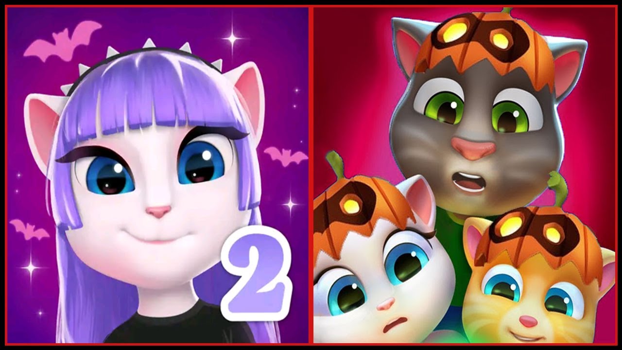 MY TALKING ANGELA 2 AND MY TALKING TOM FRIENDS | GAMEPLAY - HD - YouTube
