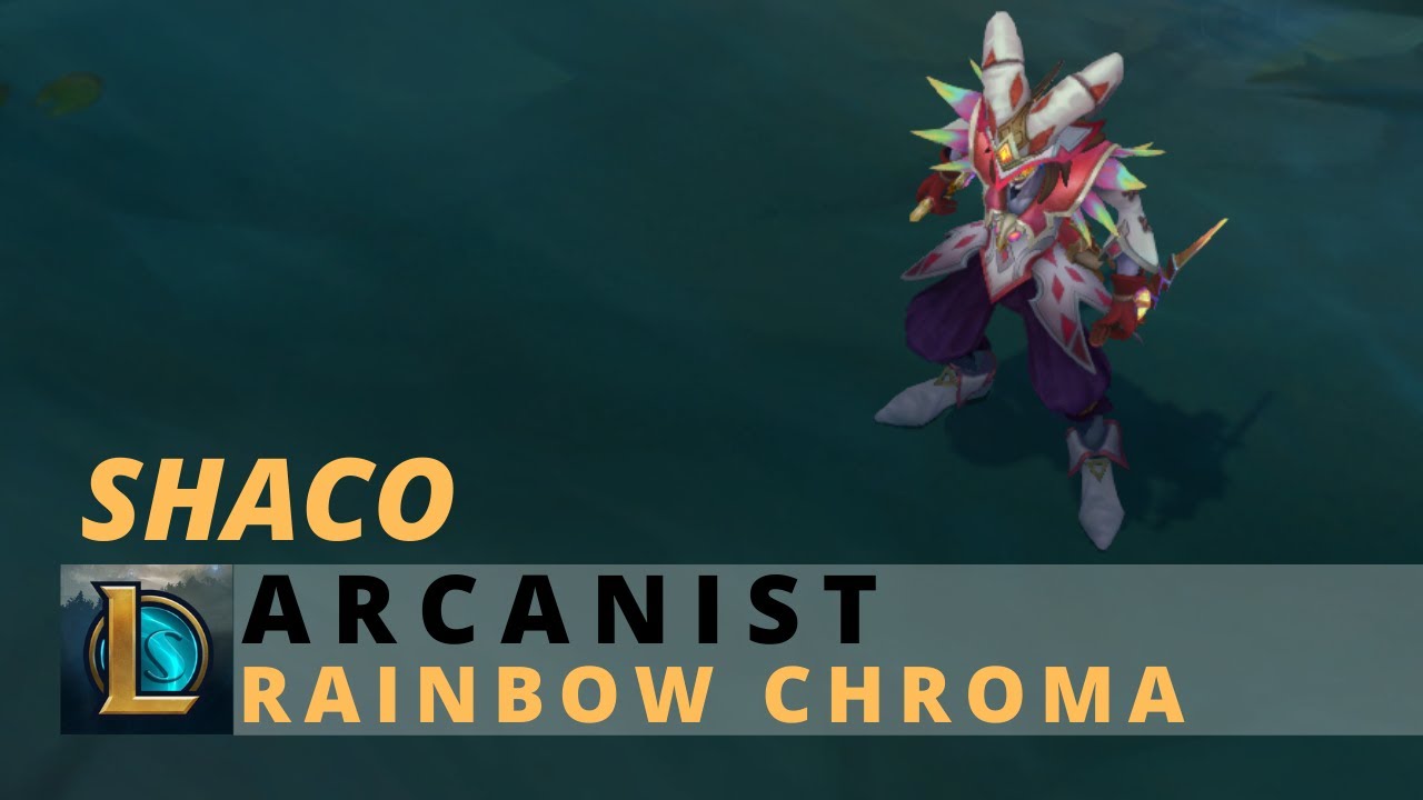 Arcanist Shaco Rainbow Chroma - League Of Legends - YouTube