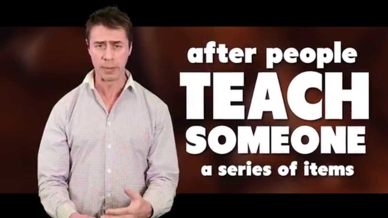 Teach Someone Else - YouTube