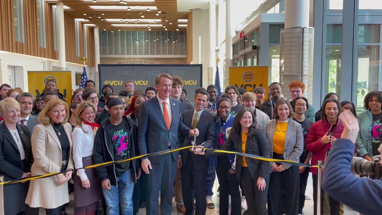 Youngkin celebrates launch of VCU x CodeRVA lab school - YouTube