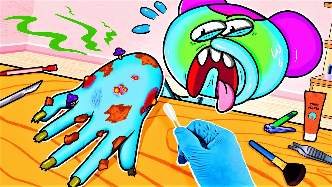 Pibby Has Ugly Hands 🥴 How To Makeup It? || Come And Learn With Pibby ...