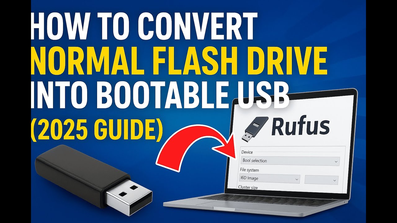How to Convert Normal Flash Drive into Bootable USB | Step by Step 2026 ...