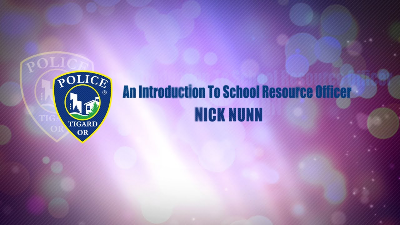 SRO Nick Nunn Tigard High School - YouTube