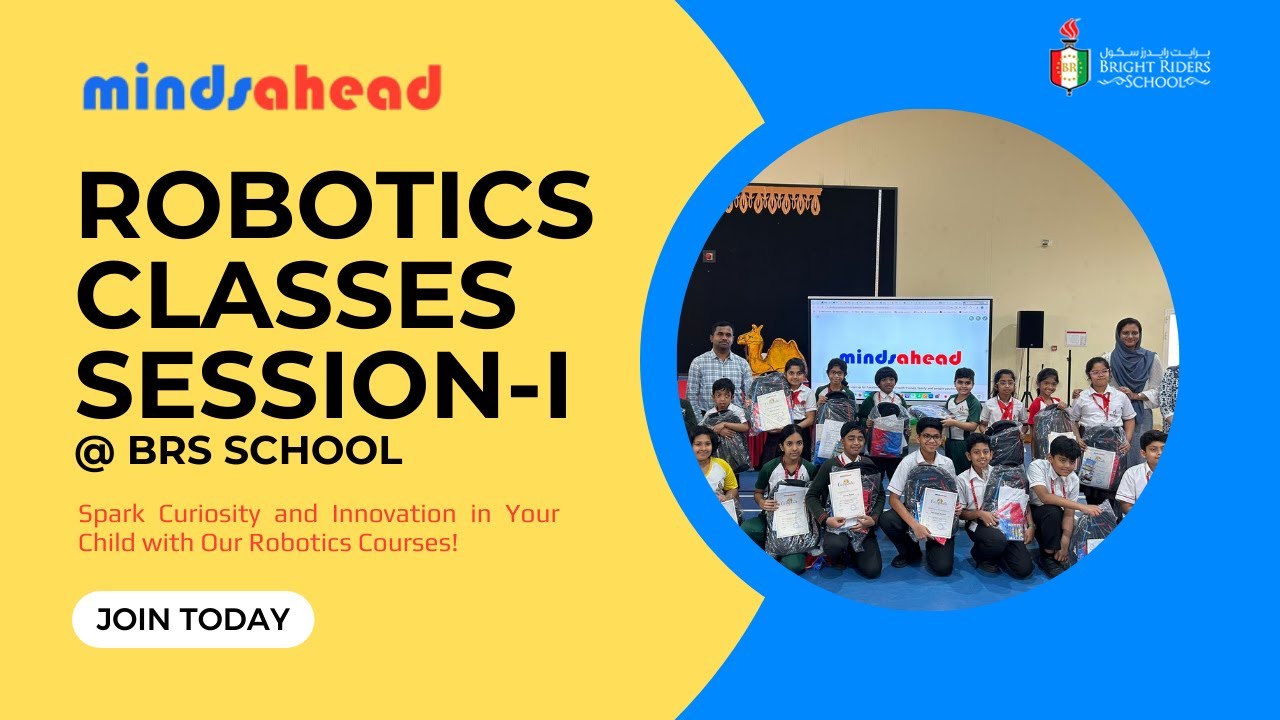 Minds Ahead's Robotics Classes @ BRS School Dubai | For Admissions Call: +971 56 733 6699 - YouTube