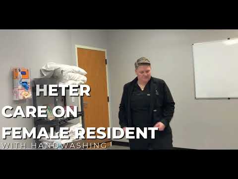 Catheter Care on a Female Resident