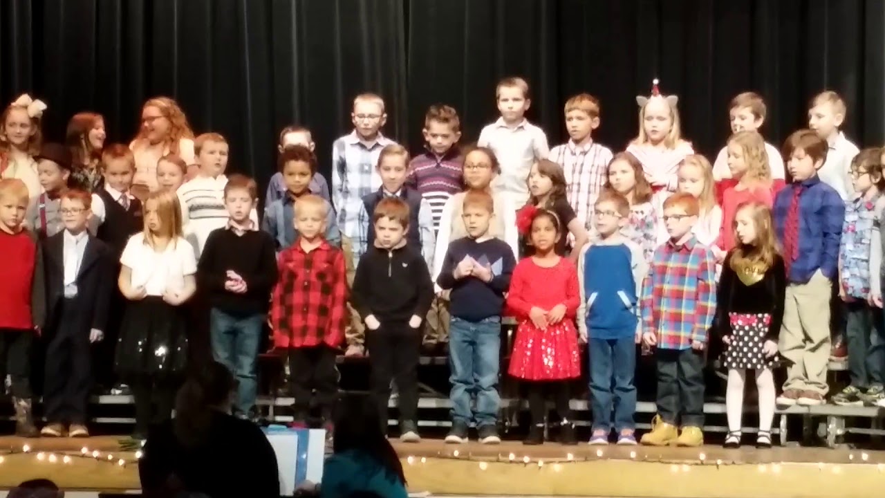 1st grade Christmas concert 2018 - YouTube