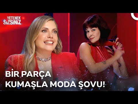 Saniyeler İçinde Kumaşlardan Elbiseler Yarattı! | Yetenek Sizsiniz 5. Bölüm