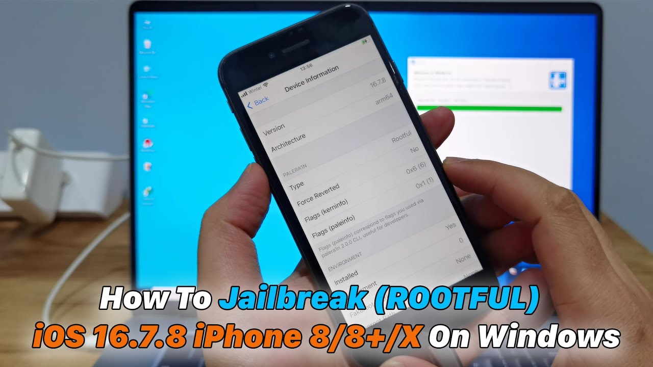 How To Jailbreak (ROOTFUL) iOS 16.7.8 | iPhone 8/8+/X On Windows - YouTube