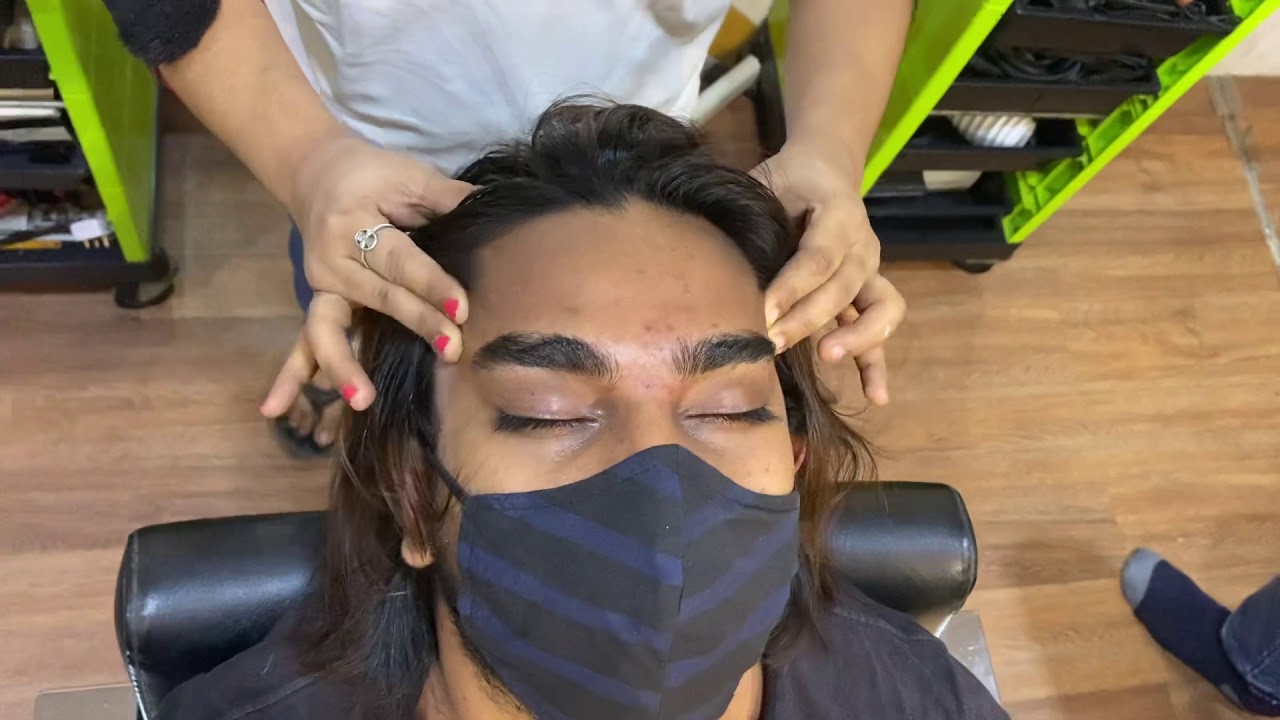 Asmr Indian Head Massage With Neck Crack In Professional Saloon Full Unedited Female Barber