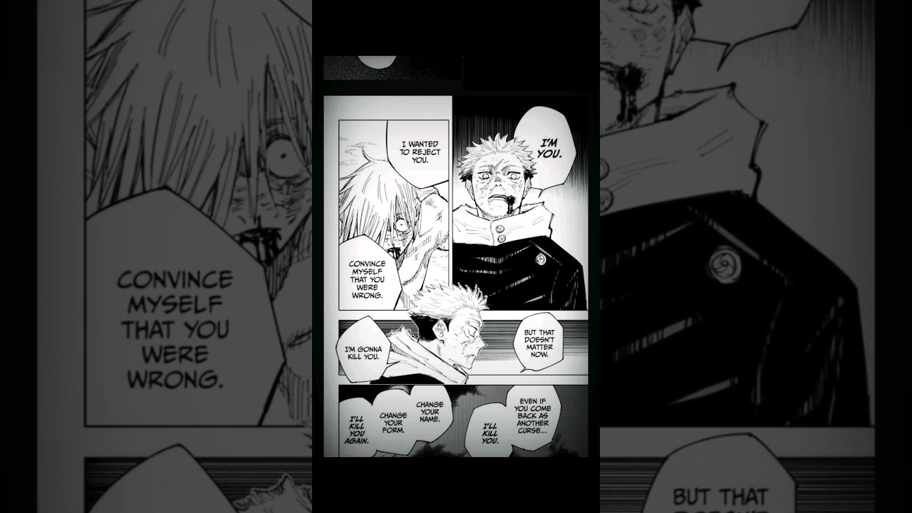 Itadori yuji v,s mahito l Jujutsu kaisen manga l #jujutsukaisen # ...