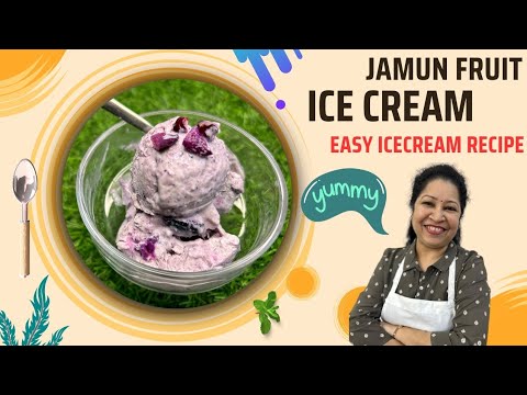 Natural Jamun Fruit Ice cream |java plum Ice Cream|Black Plum Ice Cream ...