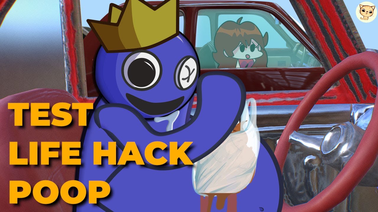 Fat Girlfriend vs Fat Rainbow Friends Life Hack Poop in Car - YouTube