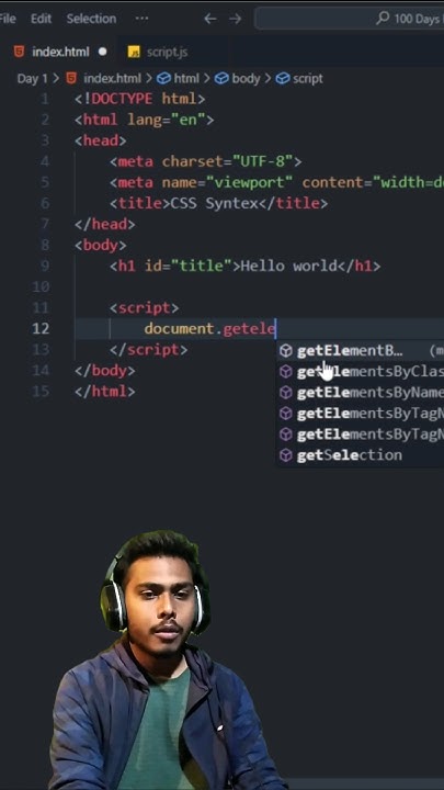 How to change the style of html using Javascript | 02/100 Days Javascript Challenge - YouTube