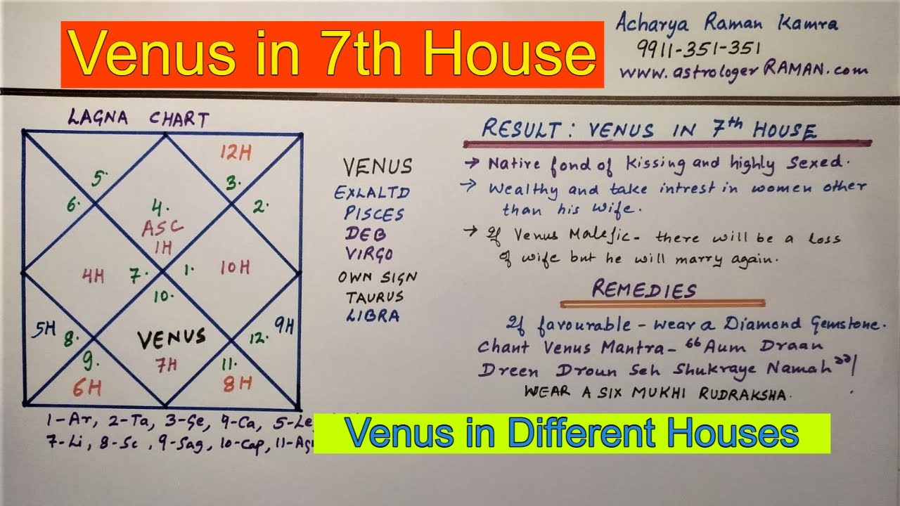 Venus in 7th House l Famous Astrologers in Delhi NCR, India l Venus in ...