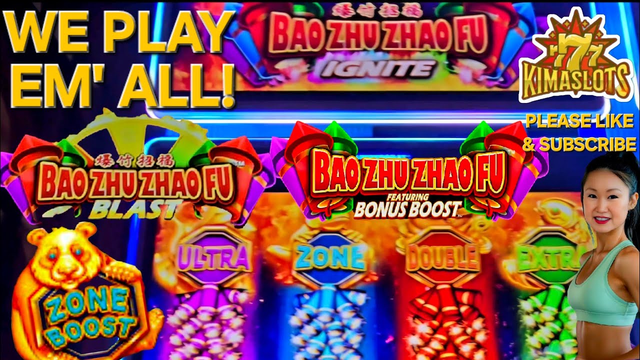 ALL 4 FIRECRACKER SLOTS! "Bao Zhu Zhao Fu" #soboba #casino #slotmachine ...