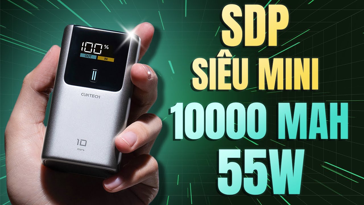 Review Cuktech 10 Mini - 10000mAh Siêu Mini Mà Sạc Nhanh Tận 55W 🥶 ...