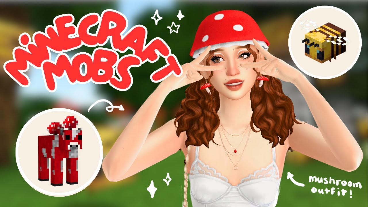 Making Outfits Inspired by Minecraft Mobs in The Sims 4 - YouTube