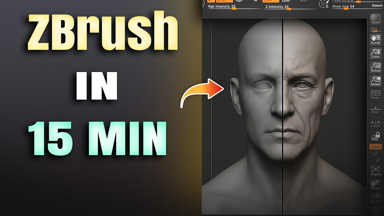 “The Fastest Way to Learn ZBrush – 15 Minute Tutorial” - YouTube