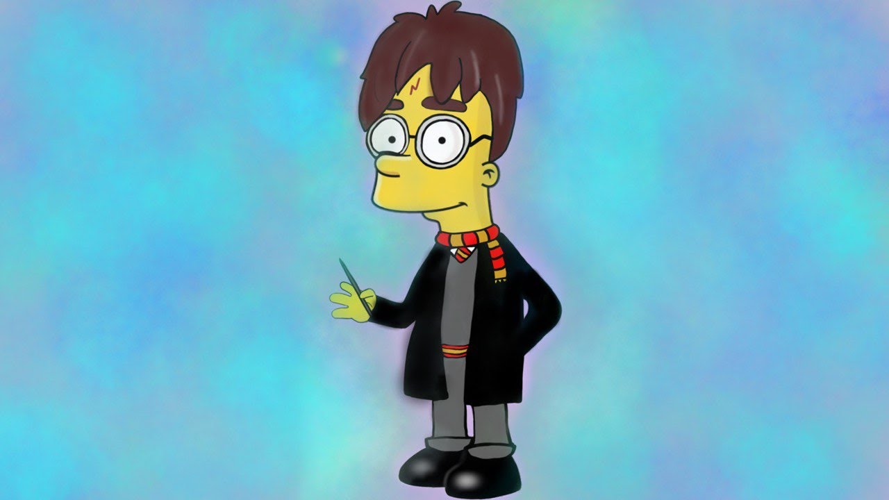 Drawing Harry Potter as a Simpson //Dizy’s arts - YouTube