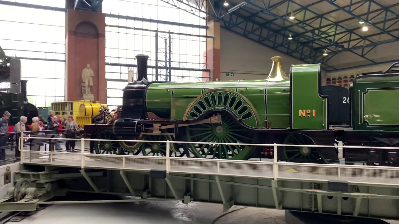 National Railway Museum York With Steam Train On Turntable - YouTube