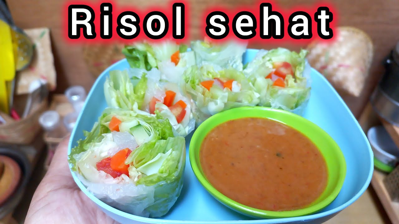 salad roll vietnamese !! salad rice paper - YouTube