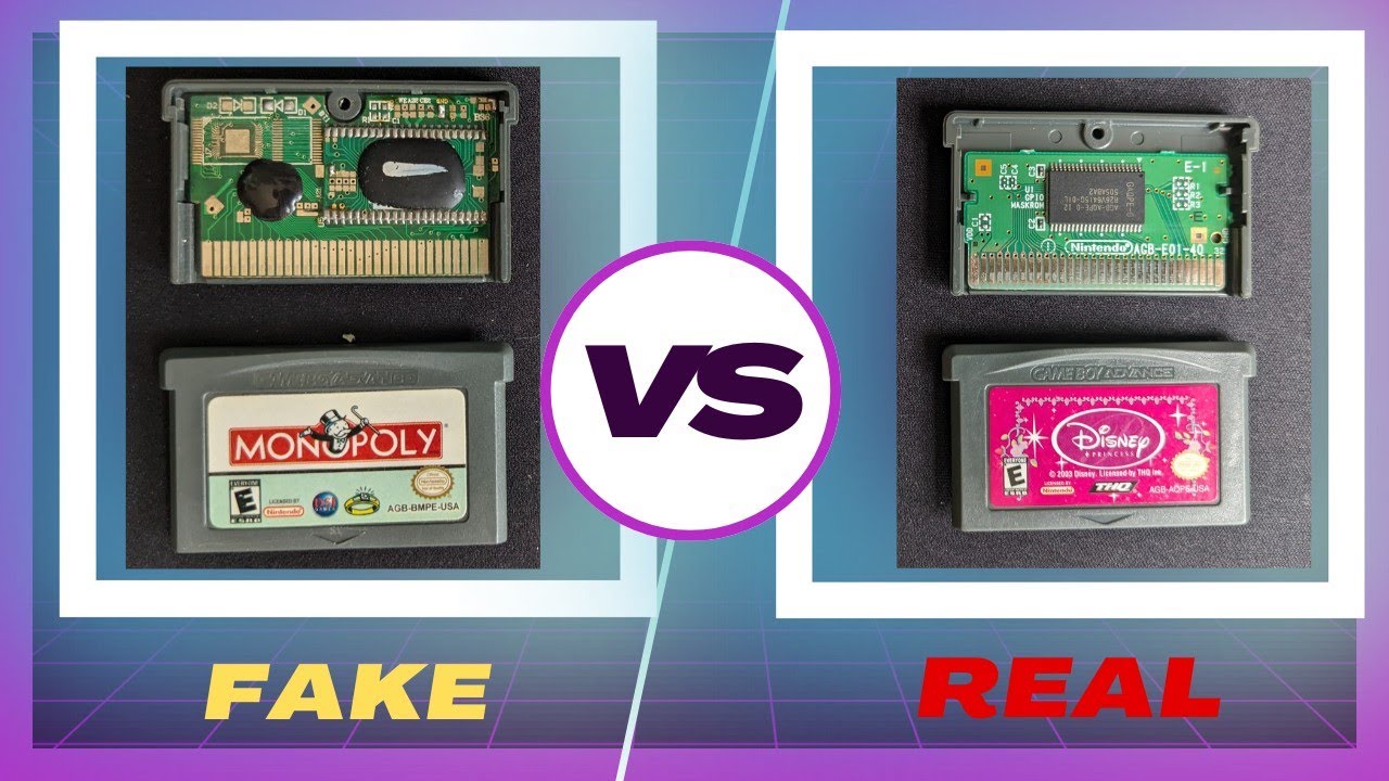 Phân biệt băng Game Boy Advance Thật và giả - Real & Fake - Compare GBA ...