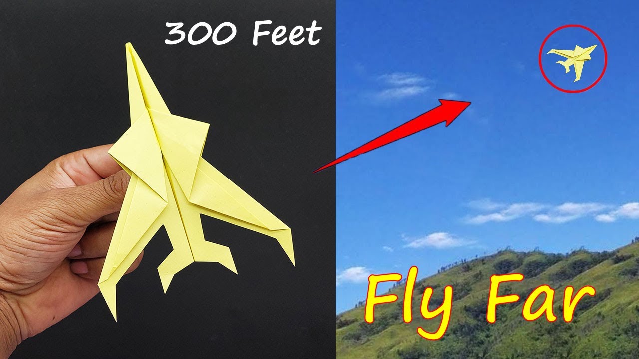 How to Make a Paper Airplane that Fly Far - Best Paper Plane - YouTube