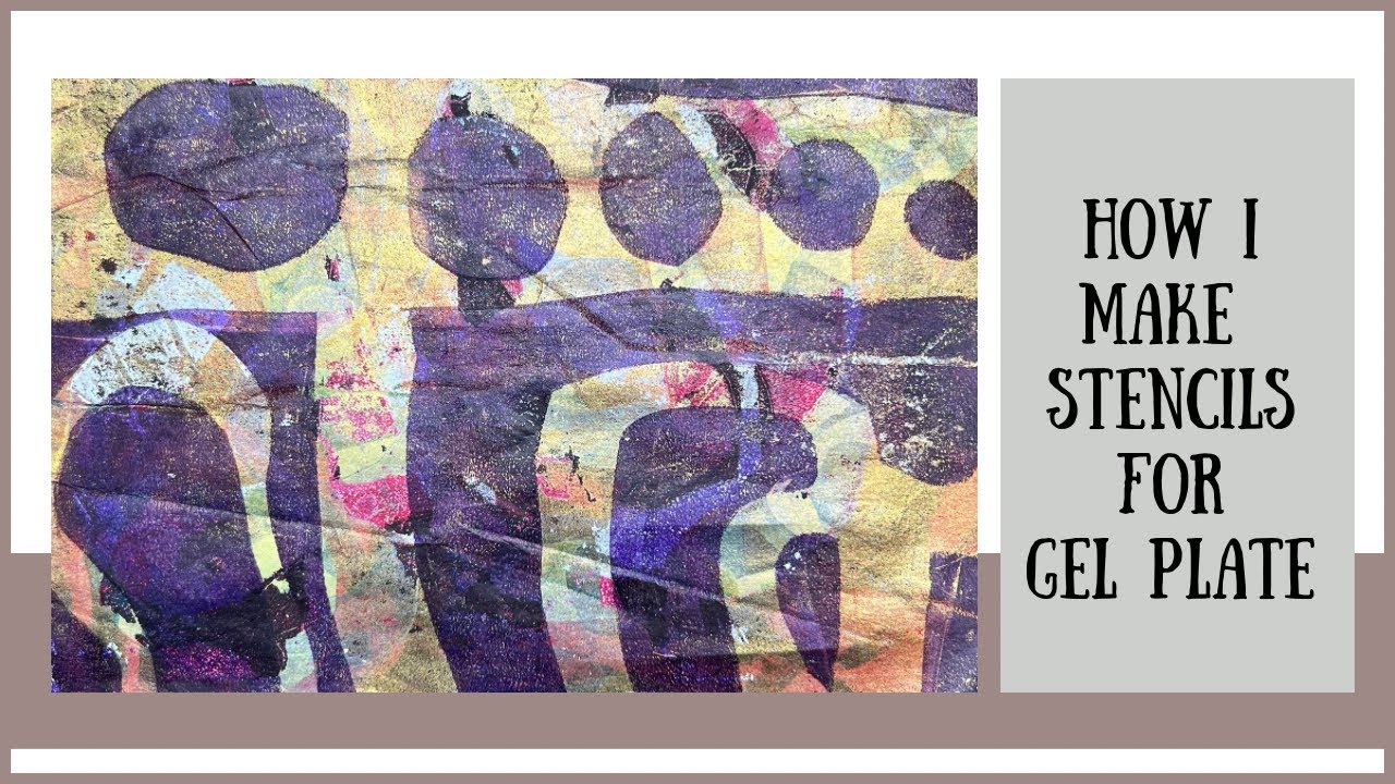 How I make stencils for the gel plate. It’s easy! - YouTube