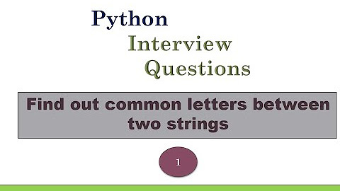 Python Interview questions!!! - YouTube
