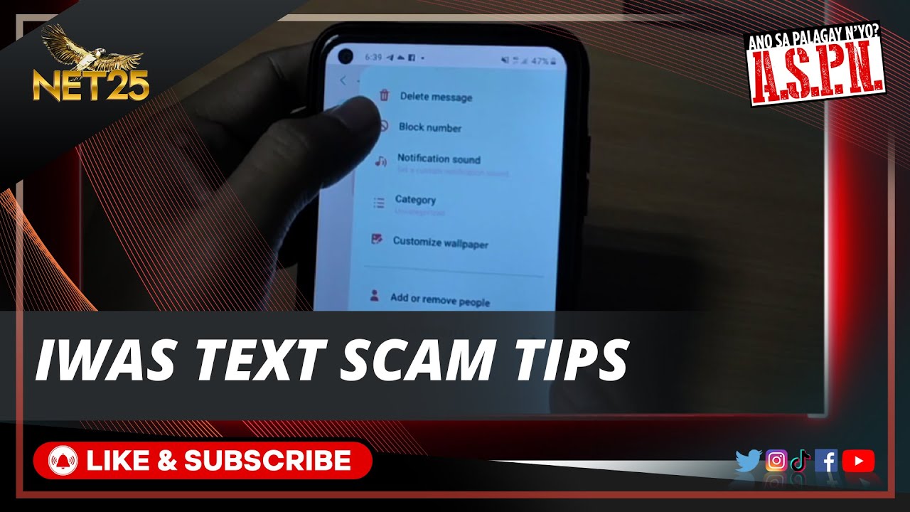PAANO MAIIWASAN ANG TEXT SCAM - YouTube