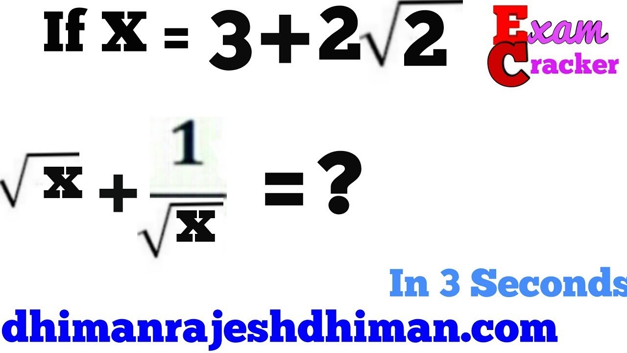 How to find reciprocal of radicals,sum of radicals,adding square roots ...