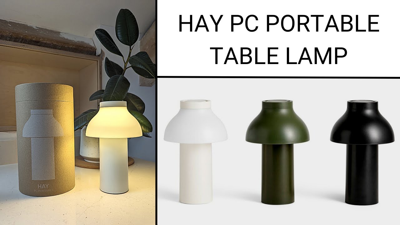 HAY PC PORTABLE TABLE LAMP || Rechargeable Hay lamp by Pierre Charpin ...