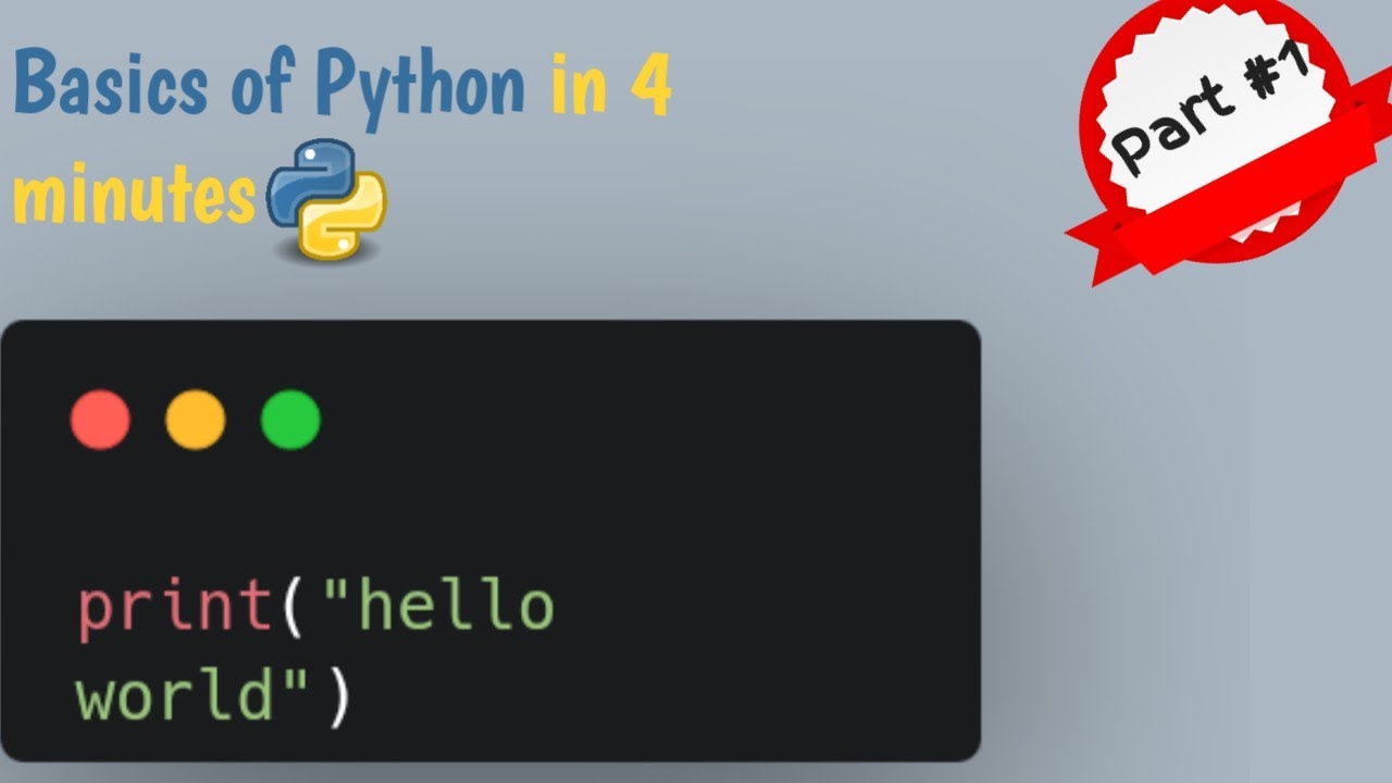 Learn Python Basics Part 1python Coding Youtube 0071