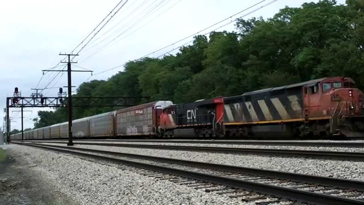 CN 2410 South at Flossmoor, IL - YouTube