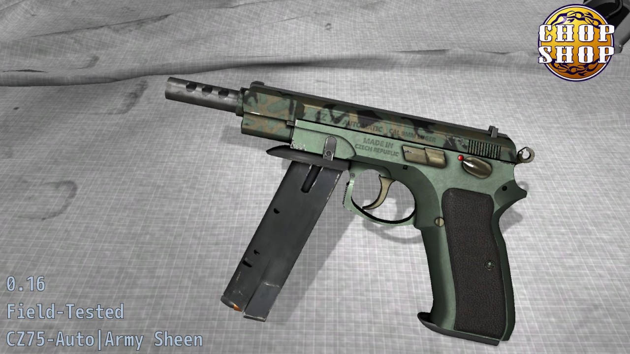 CZ75-Auto Army Sheen - Skin Wear Preview - YouTube