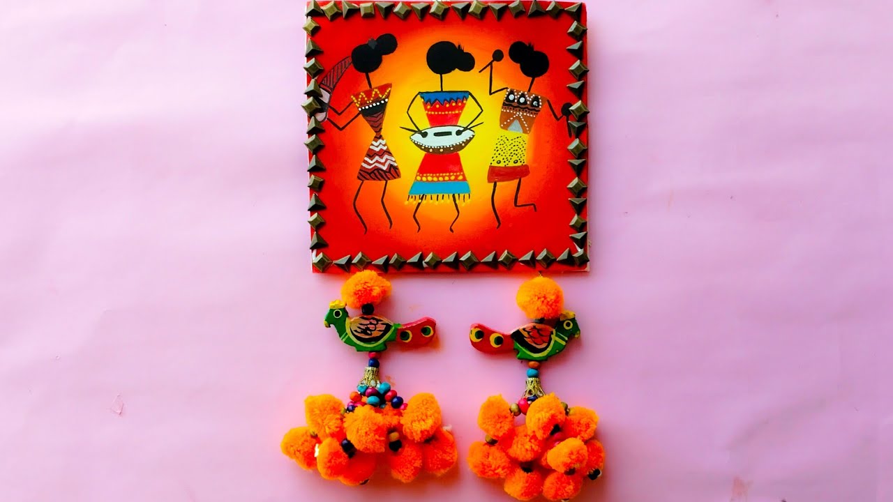 Beautiful Wall Hanging Art And Craft Work !! With Waste Cardboard Sheet ...