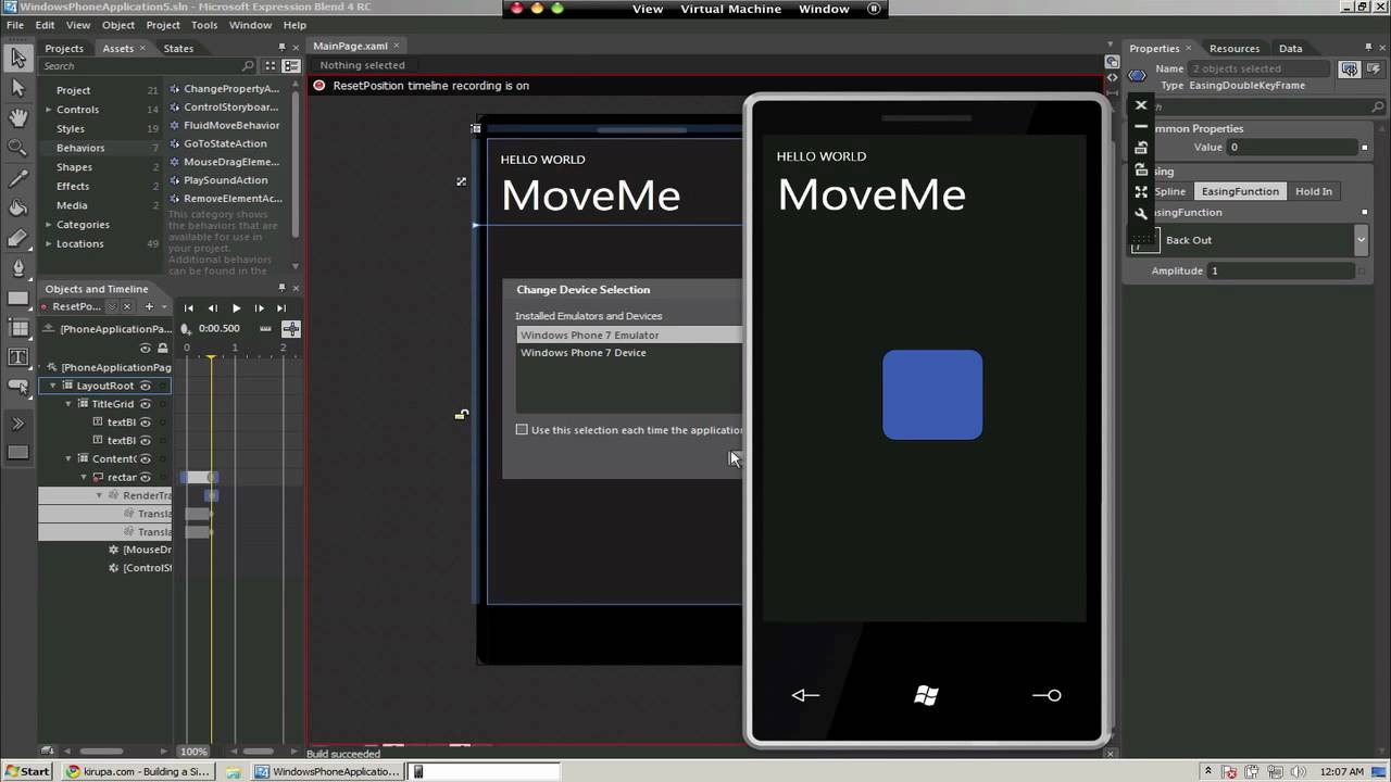 Creating a Windows Phone 7 App in Blend - YouTube