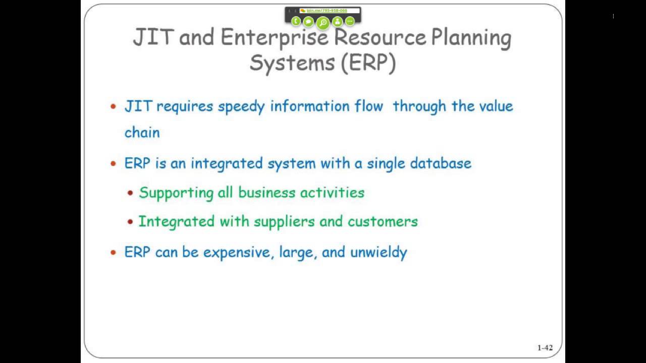 JIT and Enterprise Resource Planning Systems (ERP) - YouTube