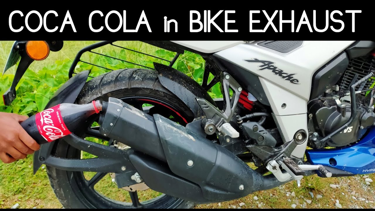EXPERIMENT COCA COLA in MOTORCYCLE EXHAUST अगर बाइक के EXHAUST पर कोका ...
