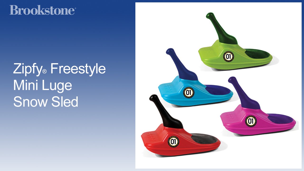 Zipfy® Freestyle Mini Luge Snow Sled - YouTube