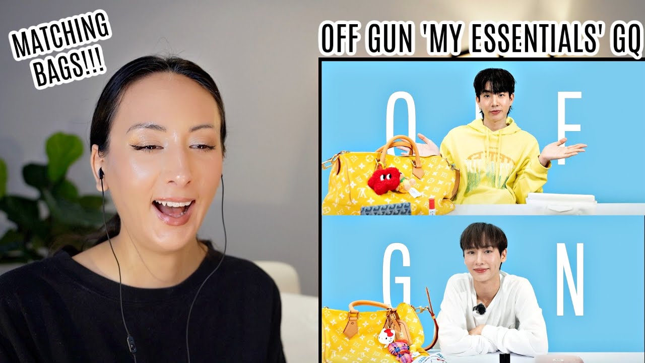 Off Gun ออฟ - จุมพล กับสิ่งที่ขาดไม่ได้ REACTION | GQ My Essentials - YouTube