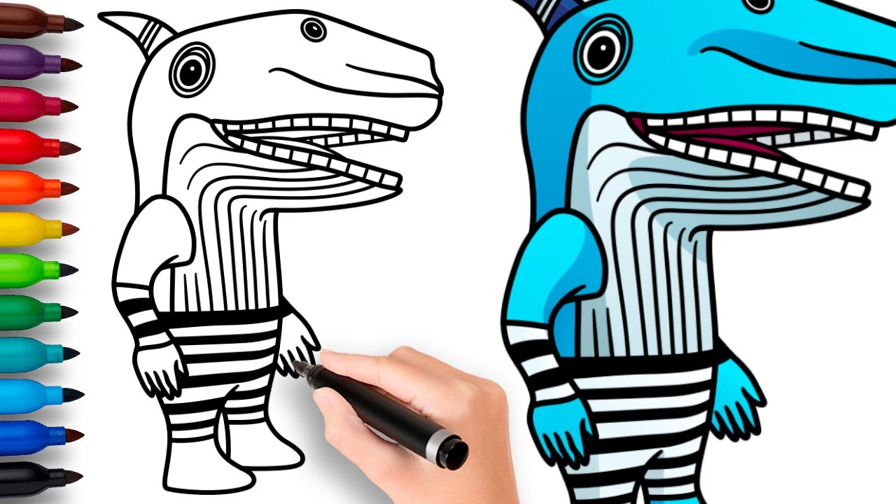 HOW TO DRAW WHALEY BO | Garten of Banban 4 - Easy Step by Step Drawing ...