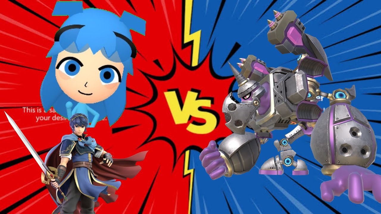 SUPER SMASH BROS ULTIMATE PLAYABLE BOSSES ASSIETTE MII (ME) & MARTH VS ...