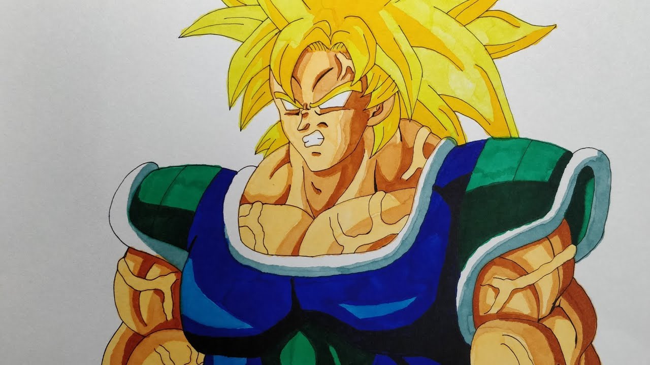 HOW TO DRAW BROLY SUPER SAIYAN | DRAGON BALL SUPER DRAWING - YouTube
