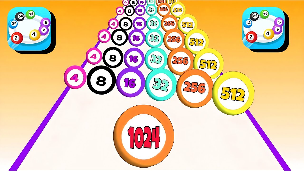 Color Merge Blast 2048 Balls (Crazy Numbers) - YouTube